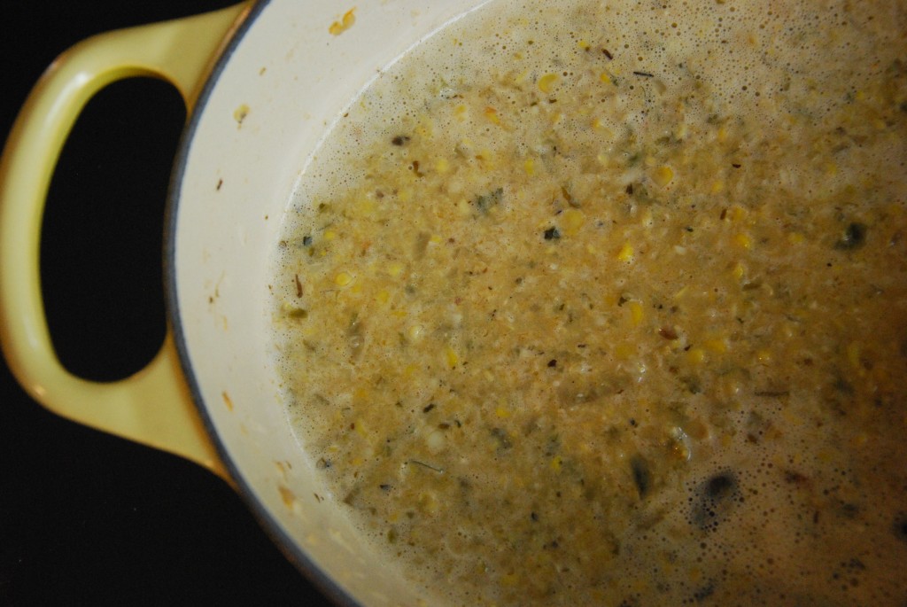 sweet corn and pepper chowder - sara by the season